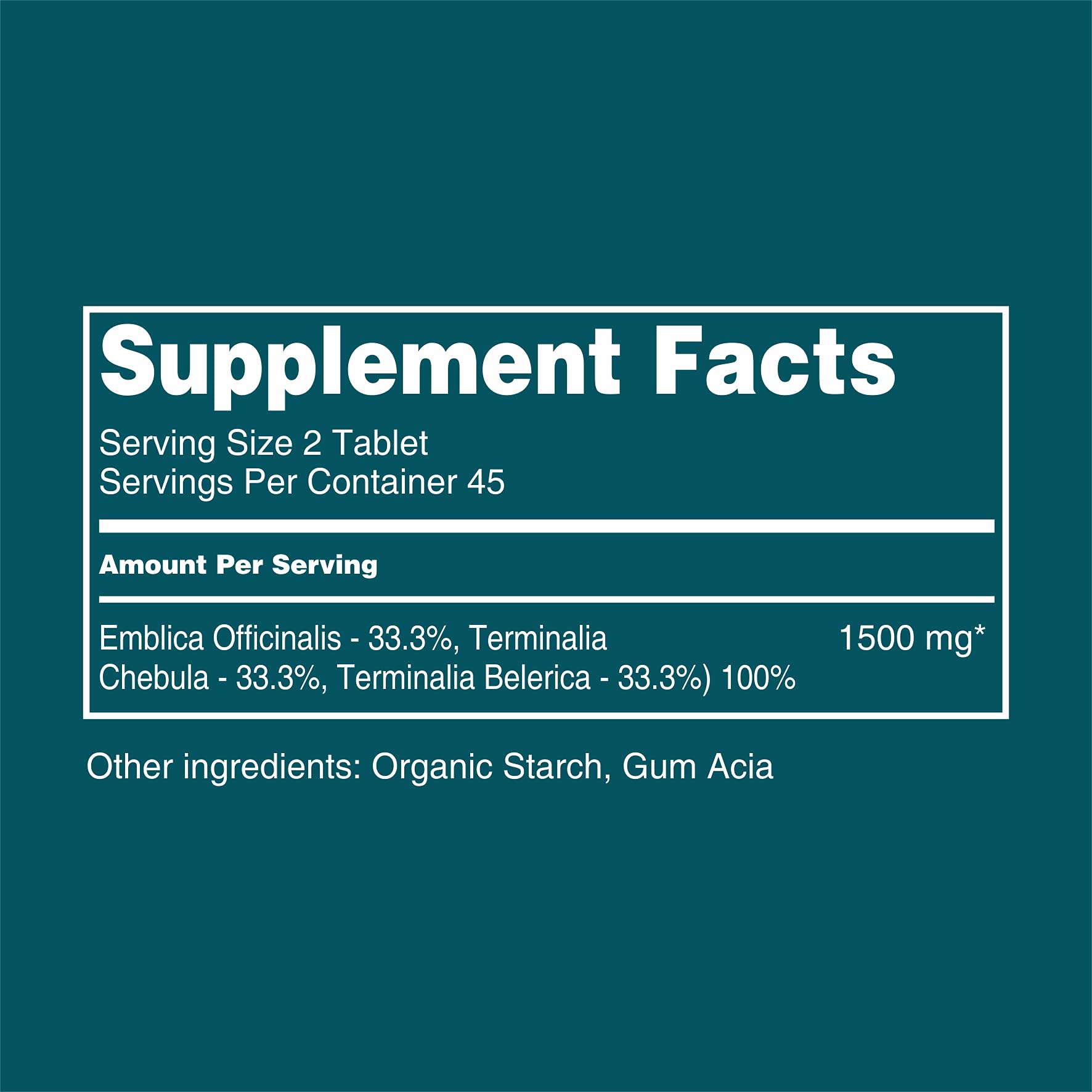 Natural triphala for overall wellness