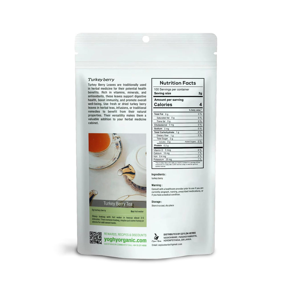 natural Turkey Berry Leaves for immunity