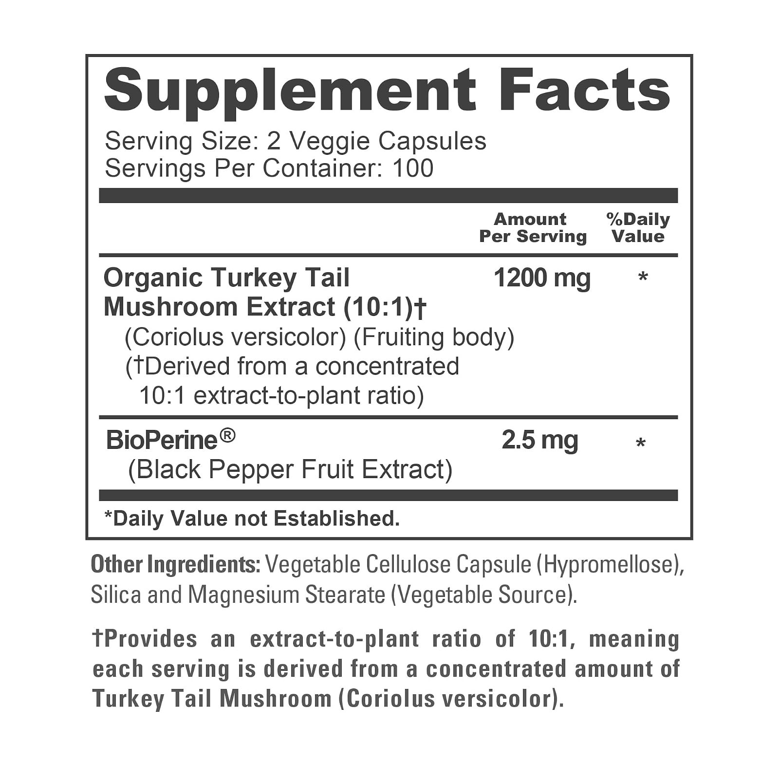 natural turkey tail mushroom extract