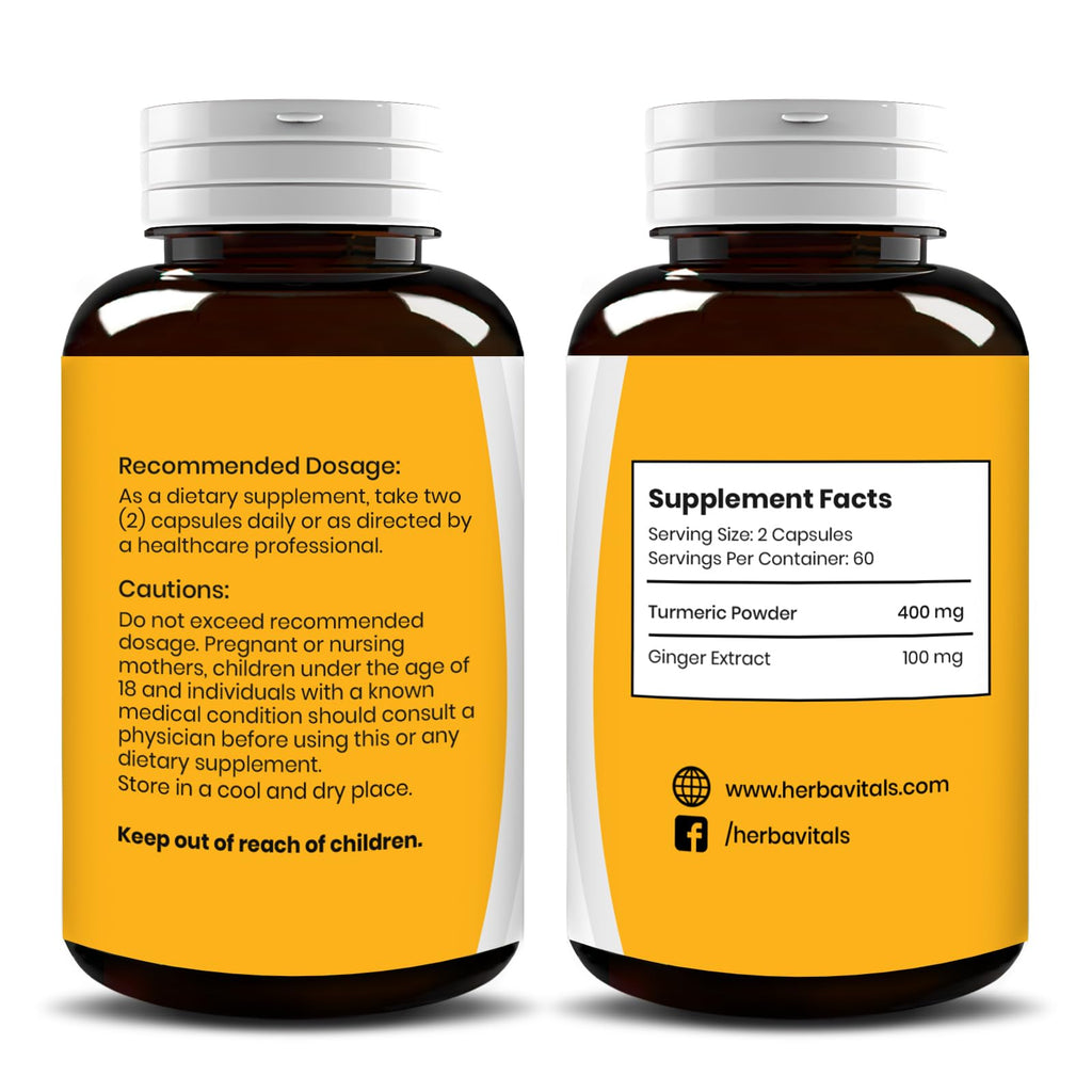 natural turmeric and ginger supplement