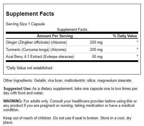 natural turmeric and ginger supplement