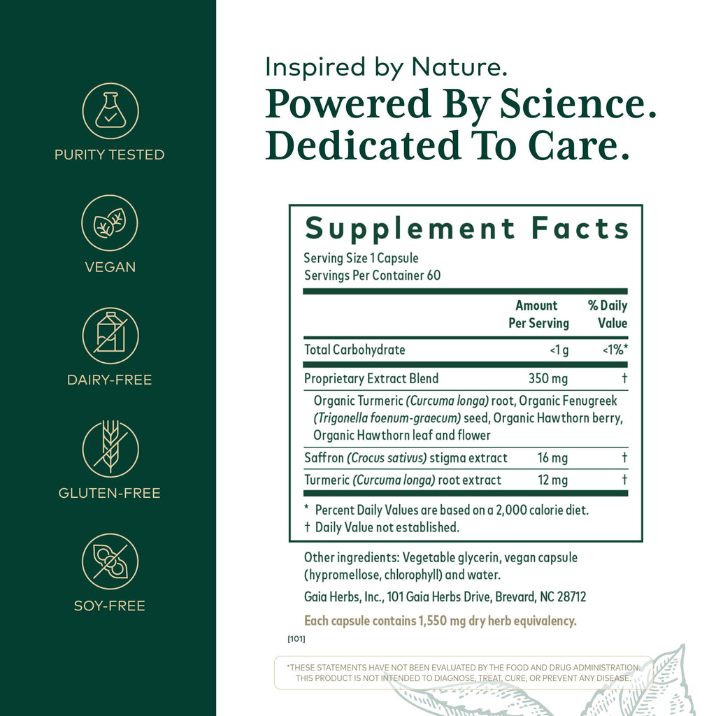 natural turmeric and hawthorn blend