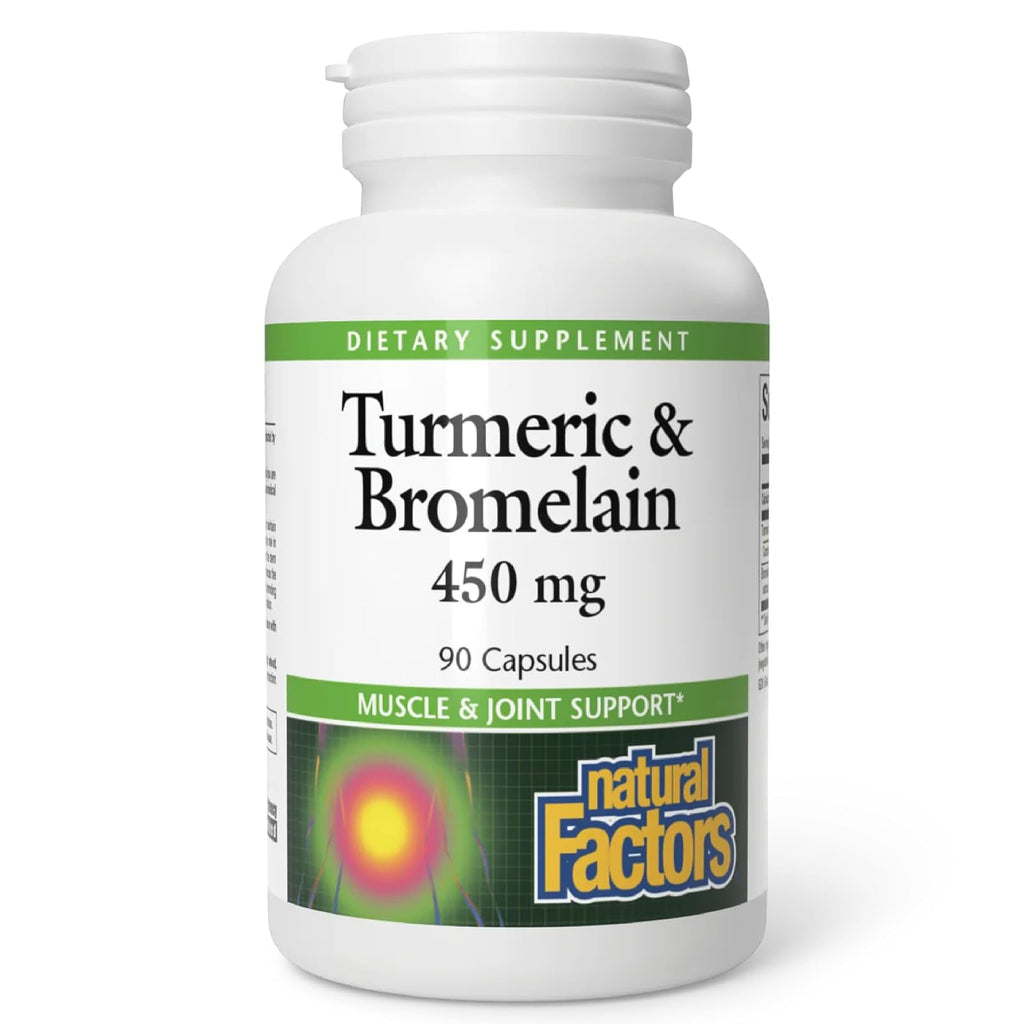 natural turmeric & bromelain capsules