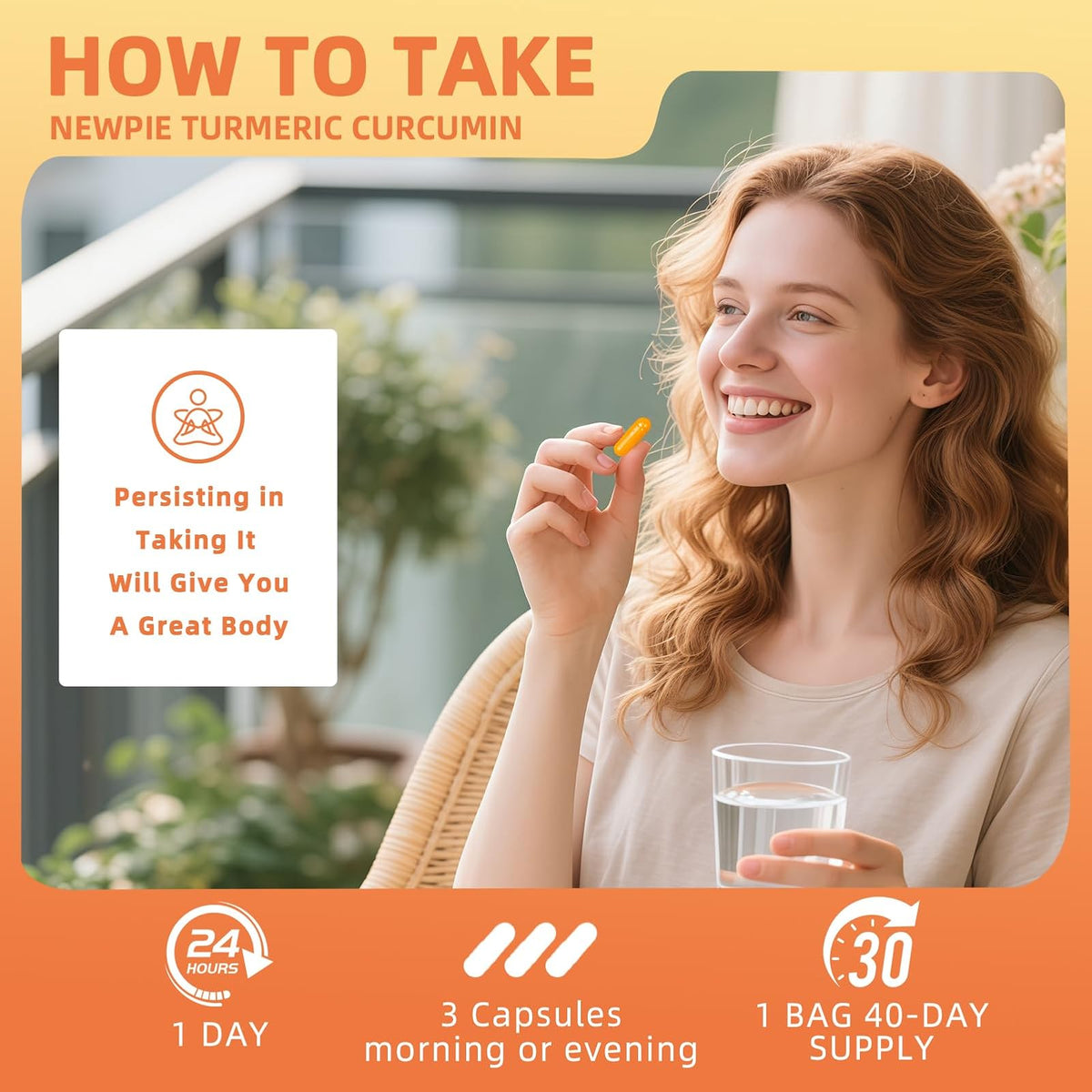 Natural turmeric capsules for wellness