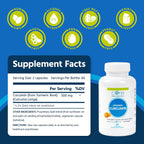 Natural turmeric capsules for wellness