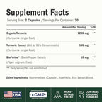 natural turmeric curcumin capsules