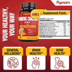 natural turmeric curcumin capsules