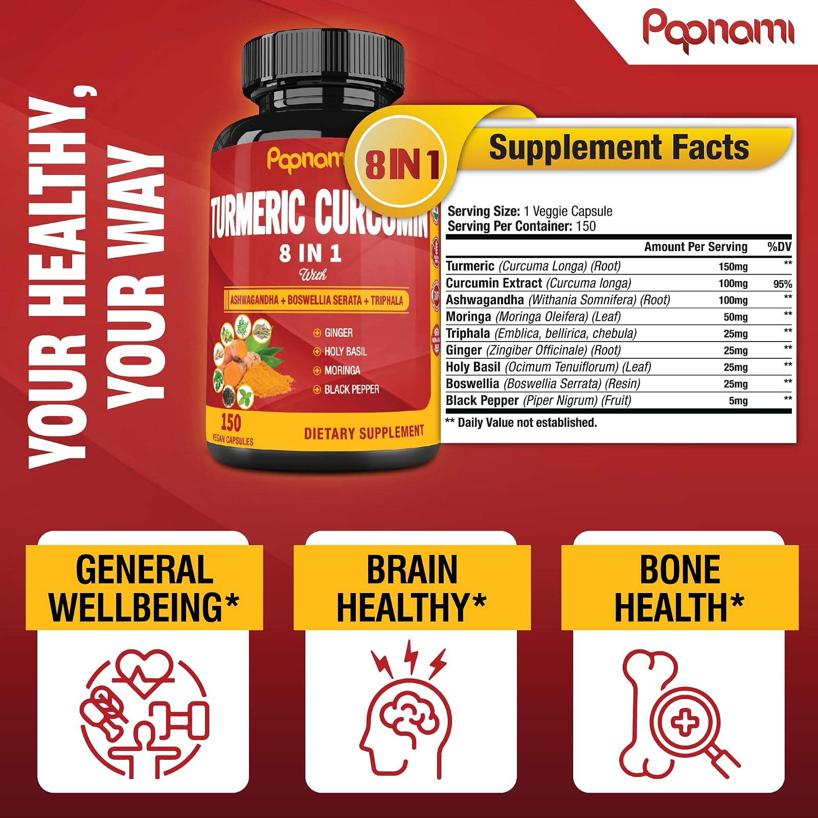 natural turmeric curcumin capsules