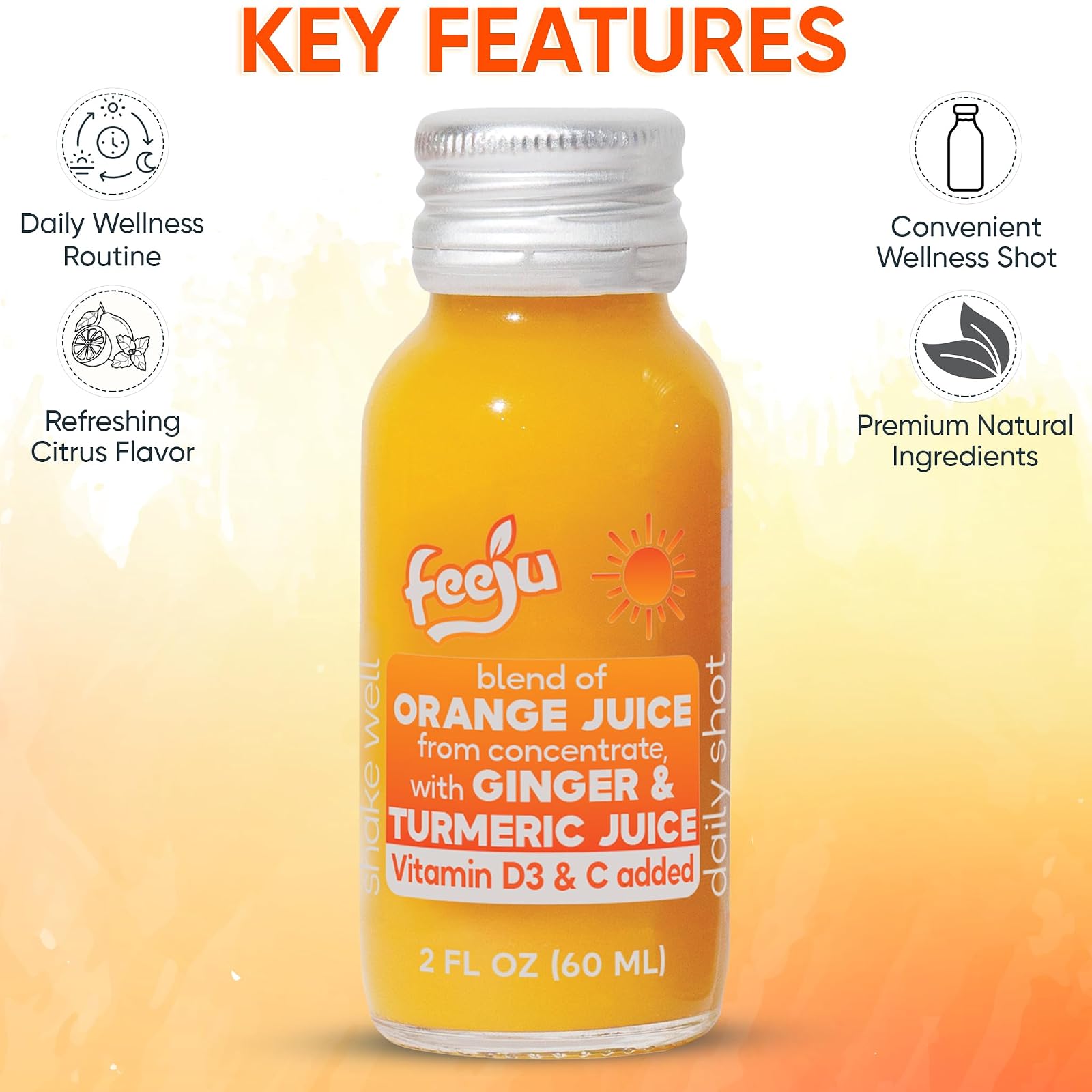 Natural turmeric curcumin drink