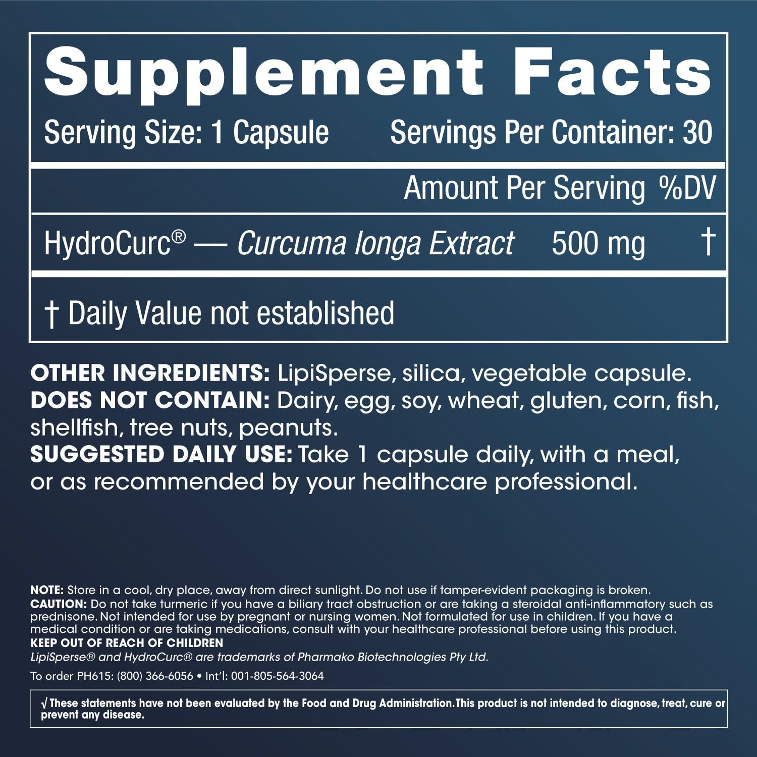 Natural turmeric curcumin for wellness
