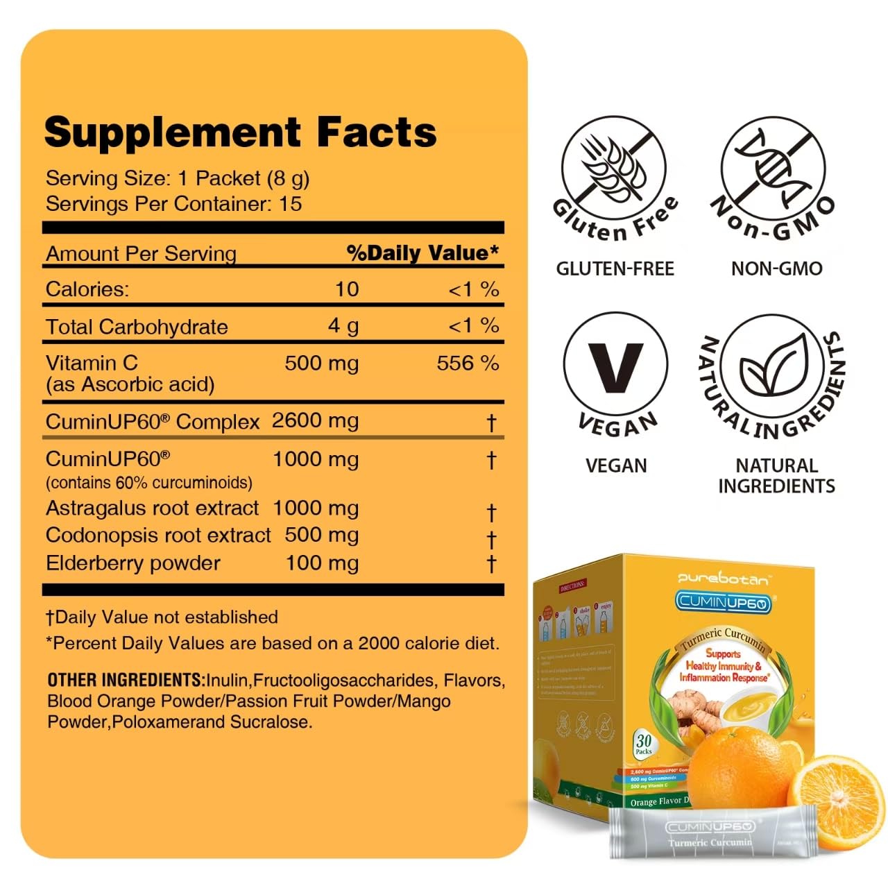 Natural turmeric curcumin for wellness