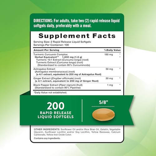 natural turmeric curcumin health supplement