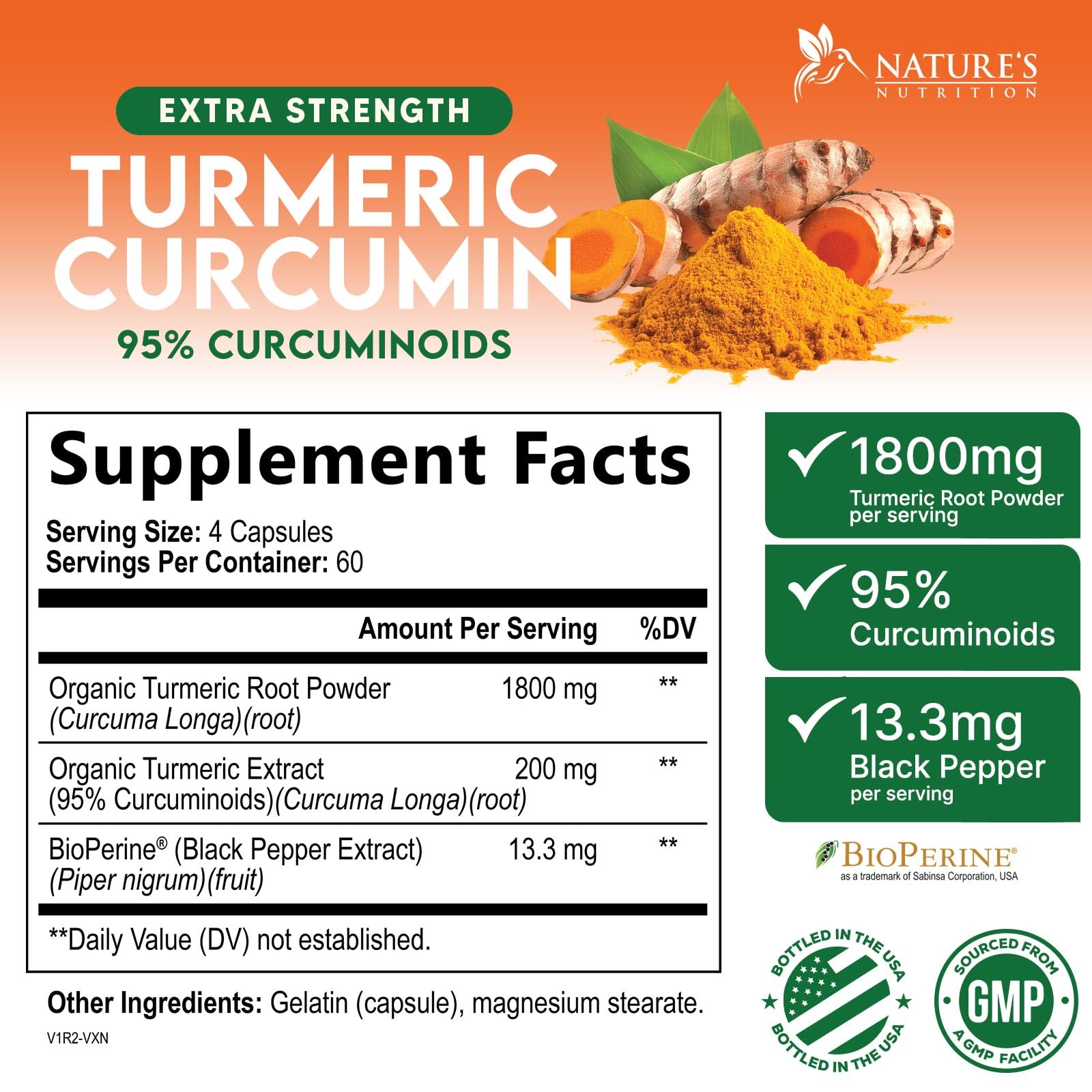 natural turmeric curcumin supplement benefits