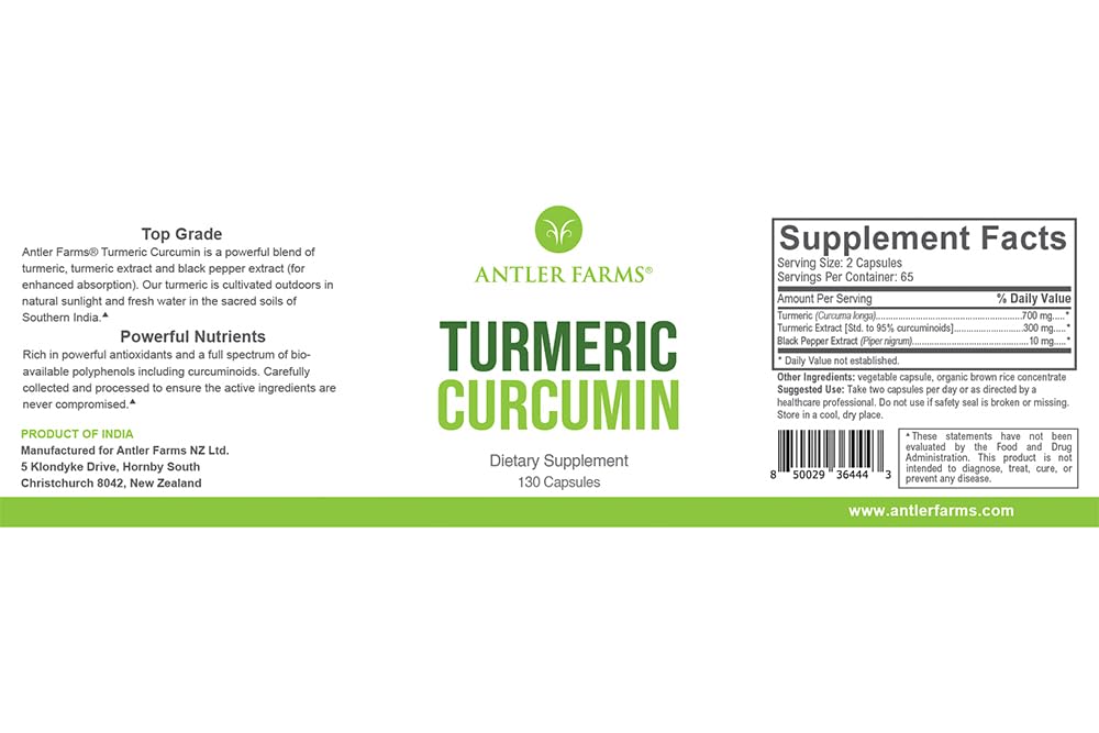 natural turmeric curcumin supplement benefits
