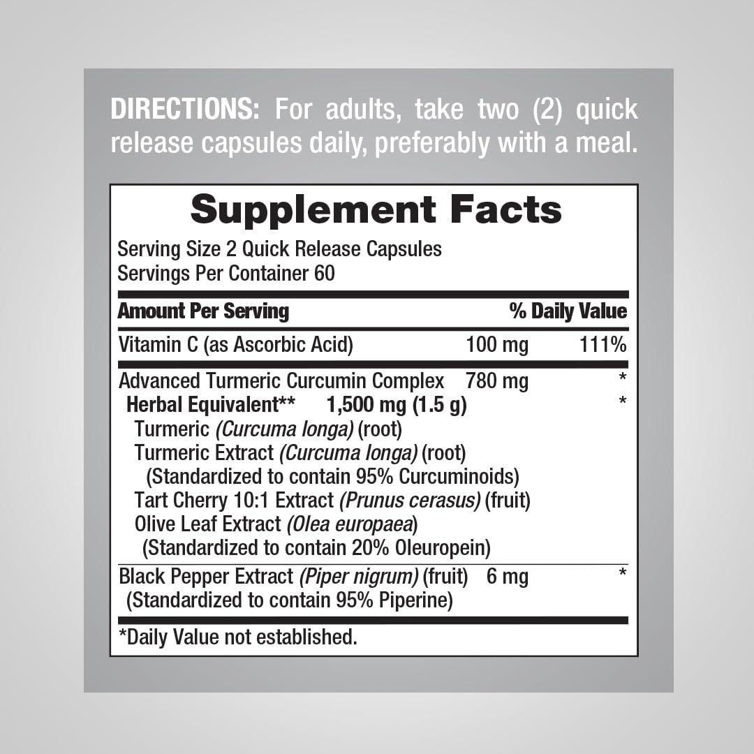 natural turmeric curcumin supplement benefits