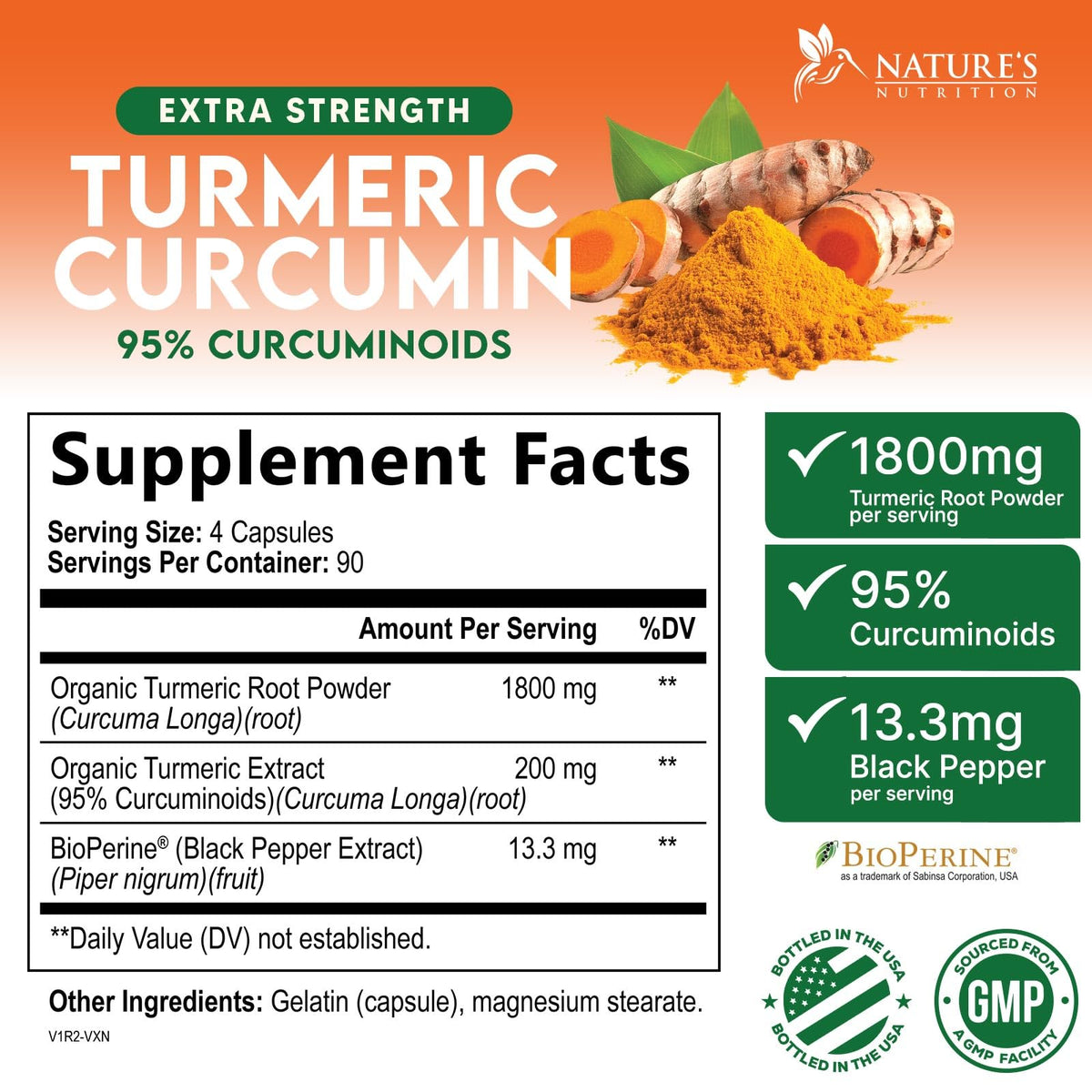 natural turmeric curcumin supplement benefits
