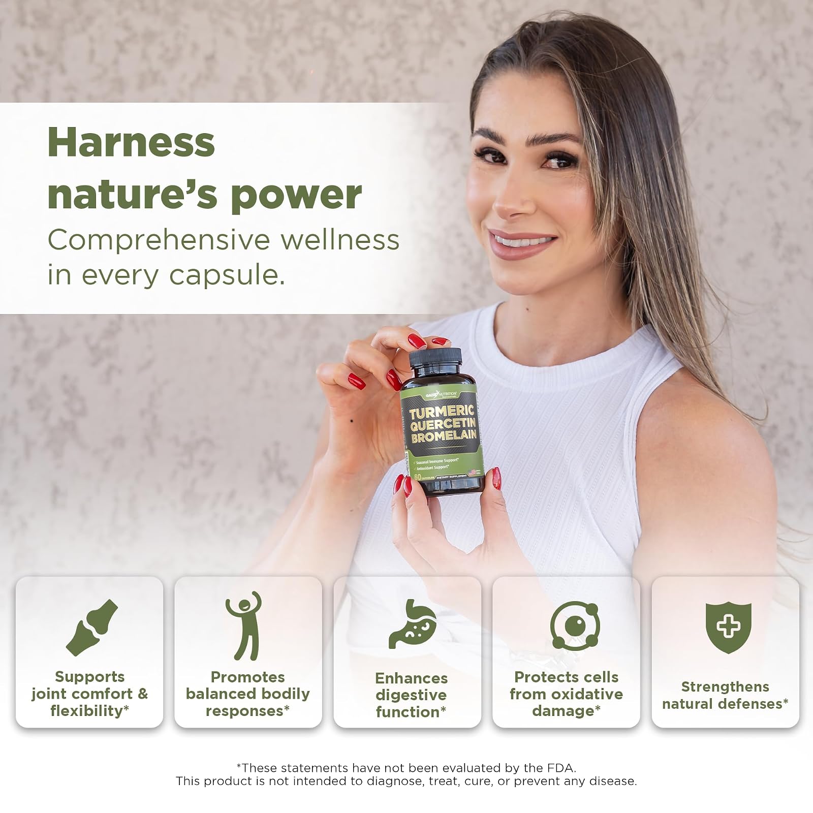 Natural turmeric curcumin supplement benefits