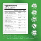 Natural turmeric curcumin supplement for wellness