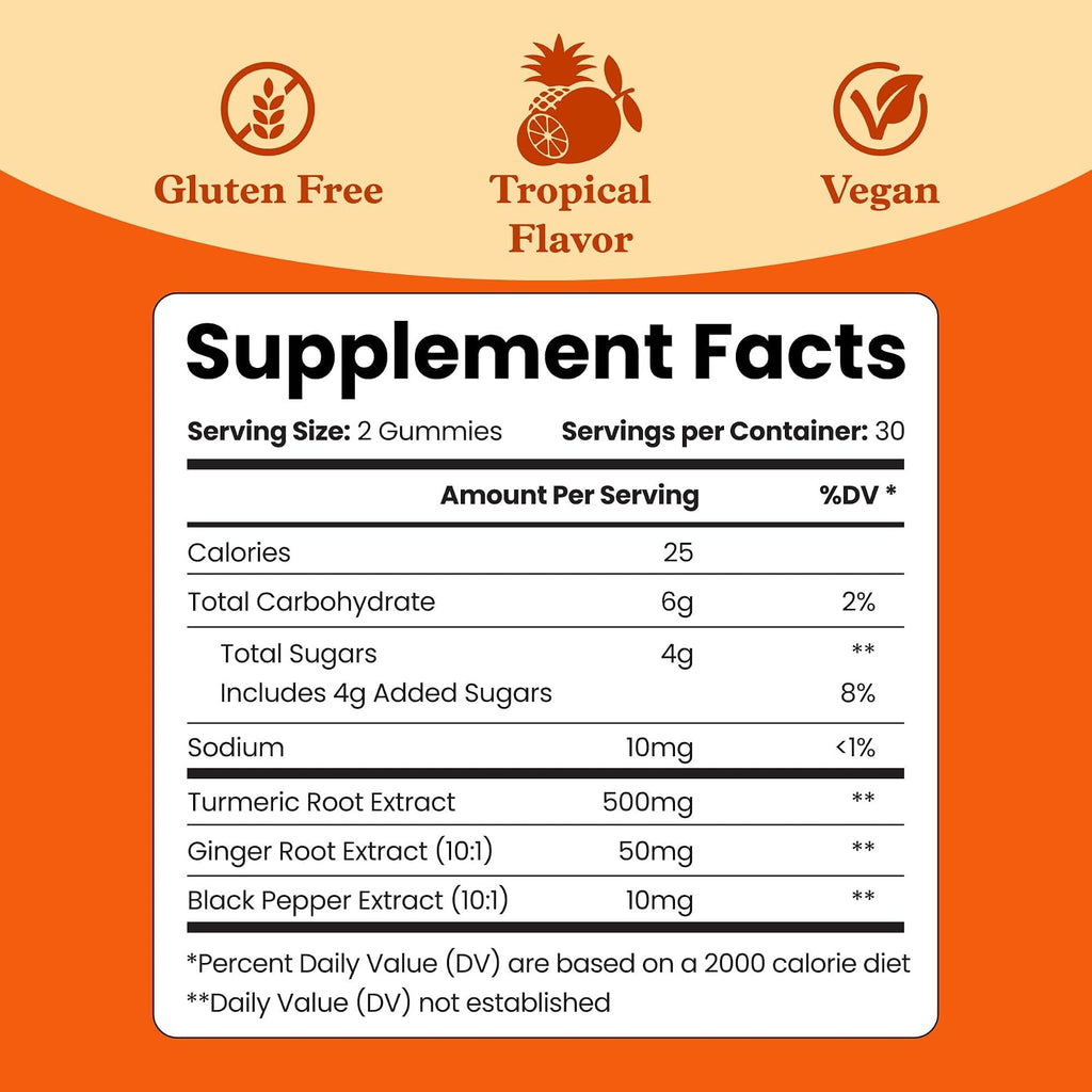 natural turmeric curcumin supplement gummies