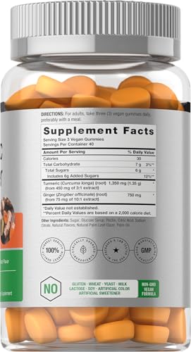 natural turmeric curcumin supplement gummies