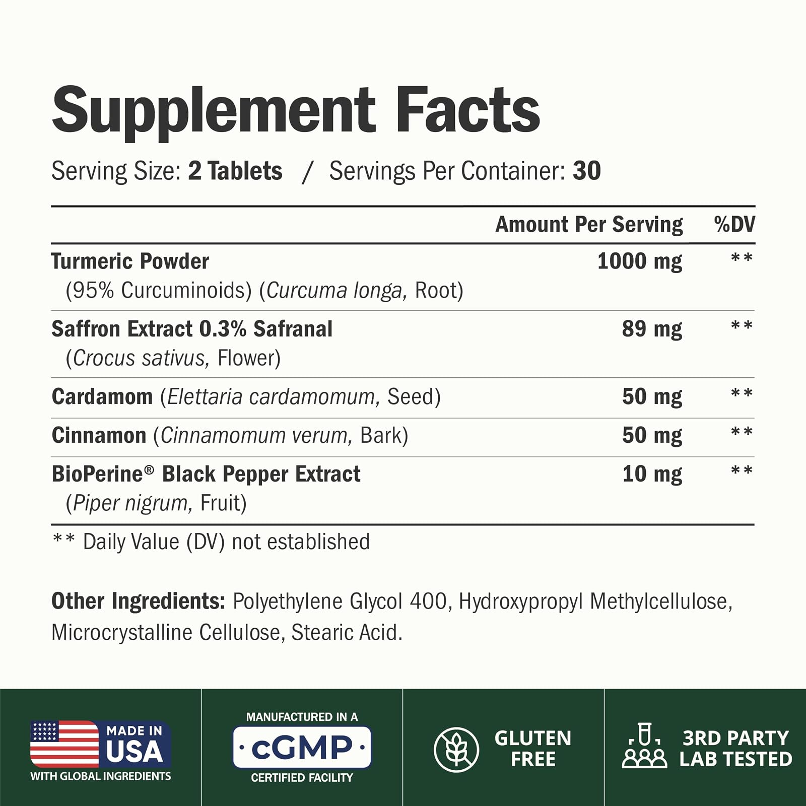 natural turmeric curcumin supplement tablets