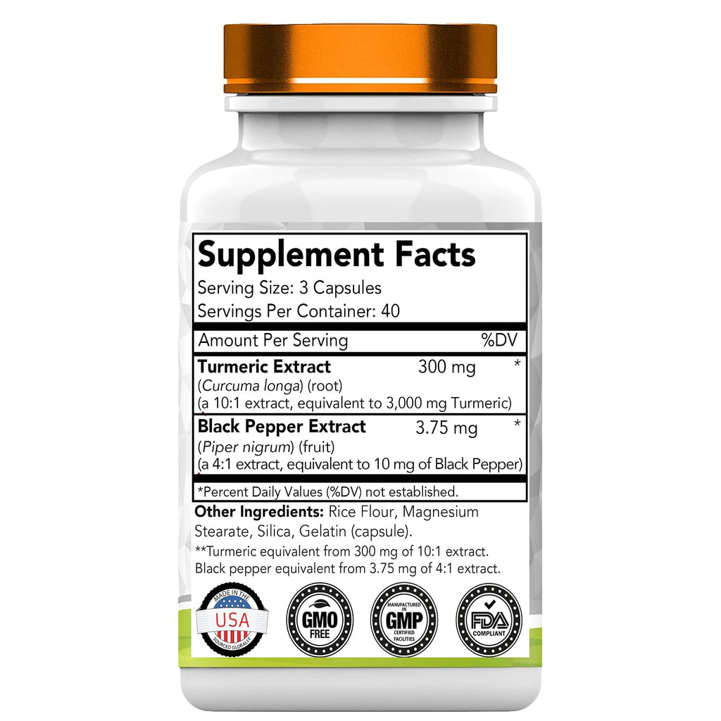 natural turmeric curcumin supplement