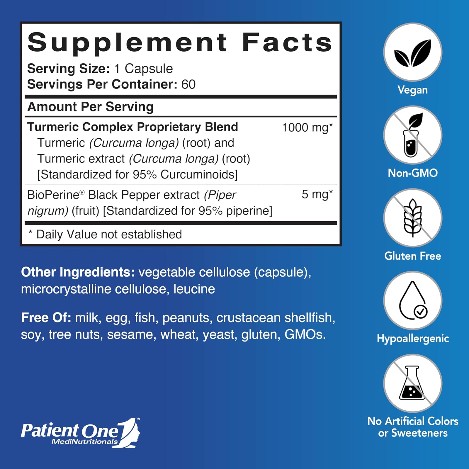 natural turmeric curcumin supplement