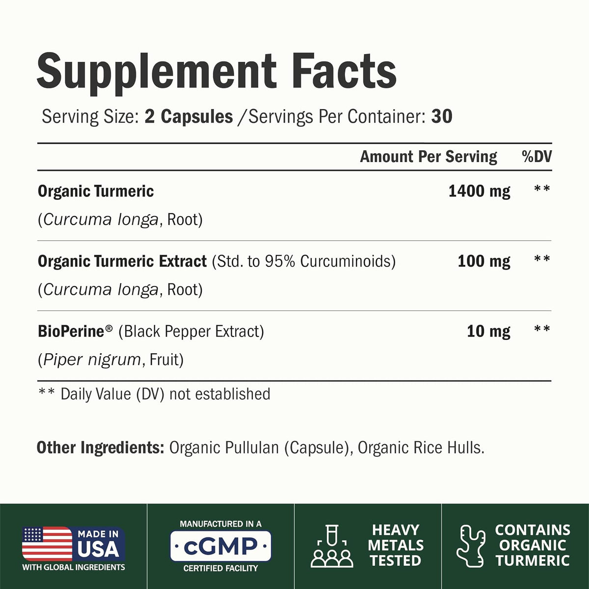 natural turmeric curcumin supplement
