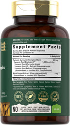 natural turmeric curcumin supplement