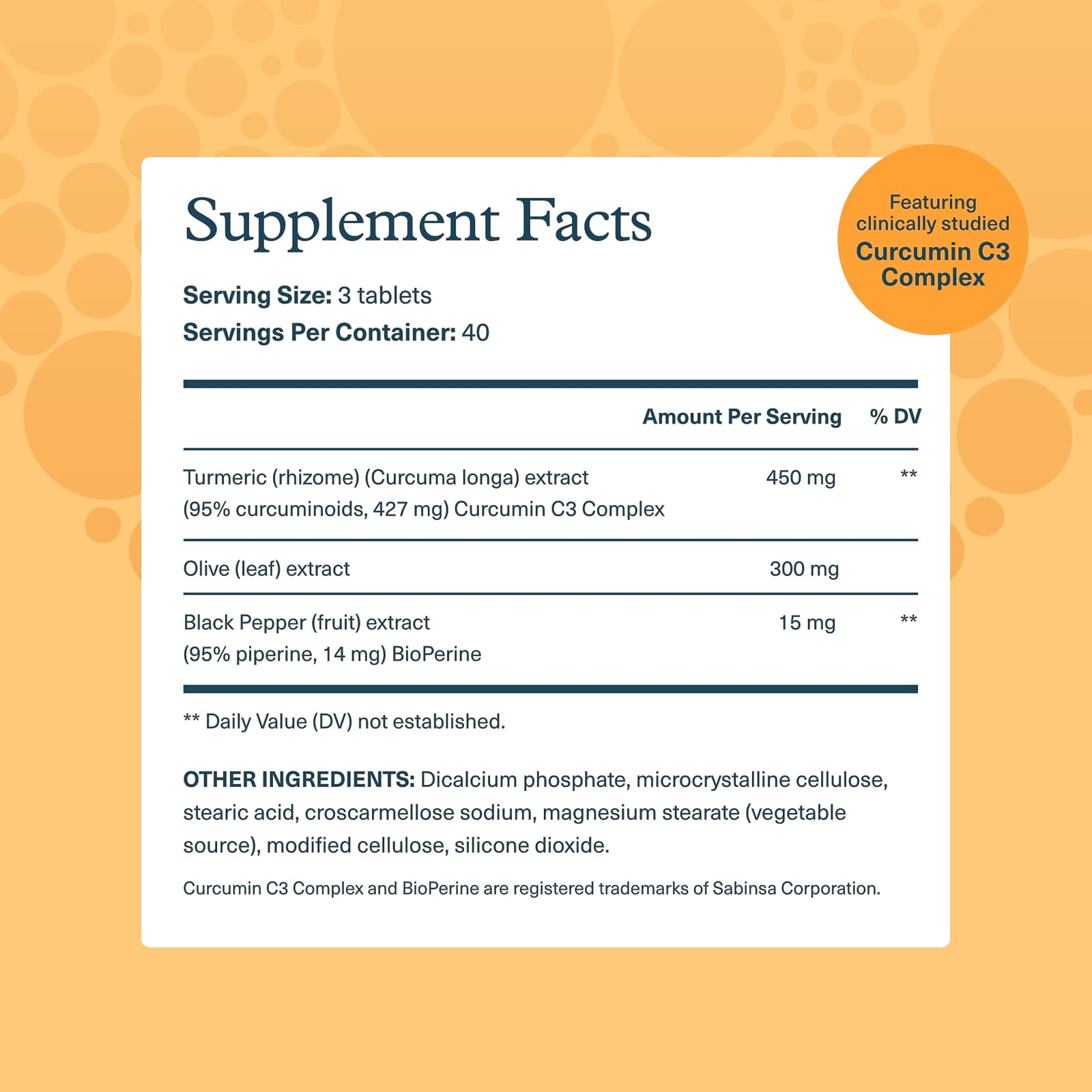 natural turmeric & curcumin supplement