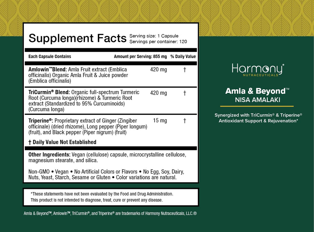 Natural turmeric curcumin supplement
