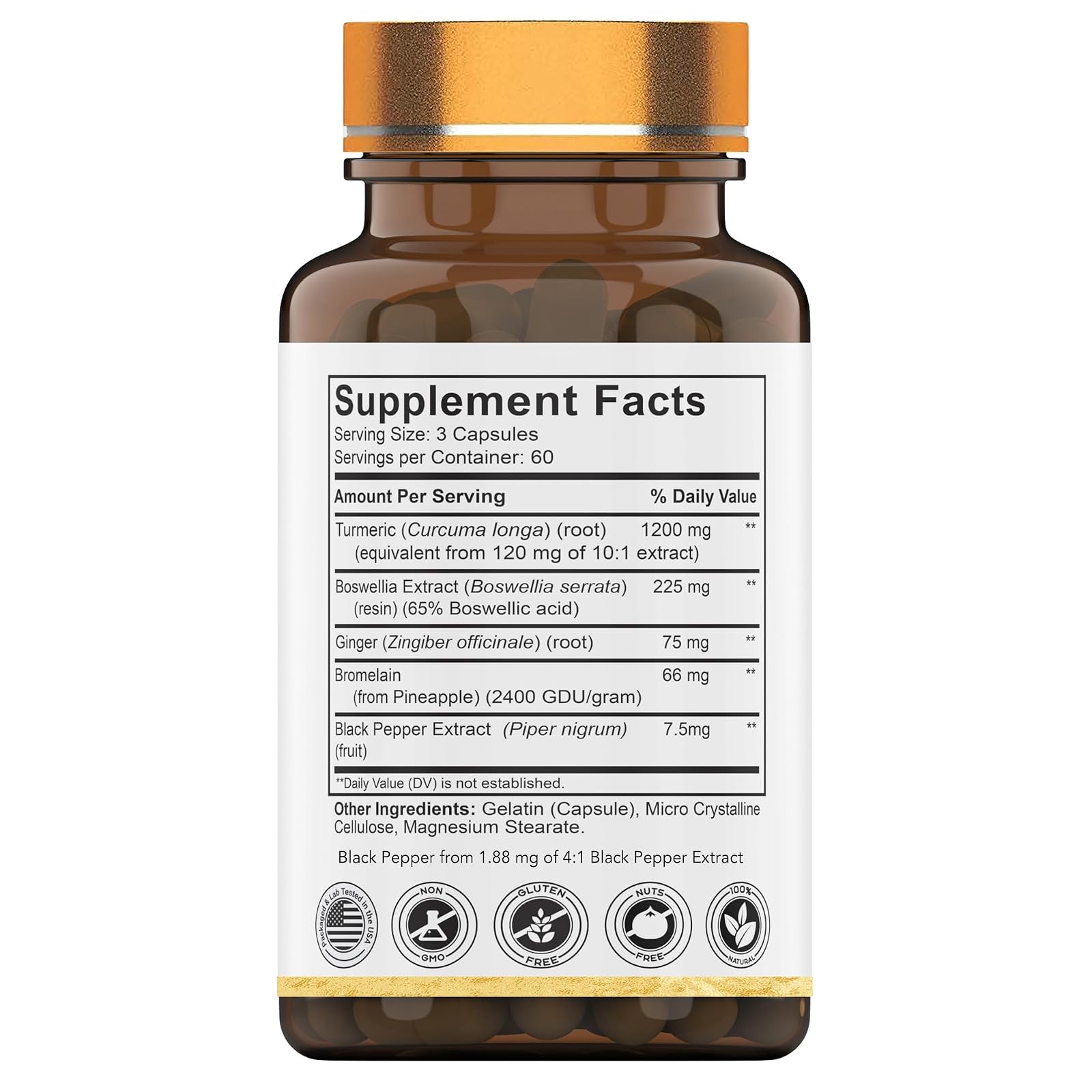natural turmeric curcumin supplement