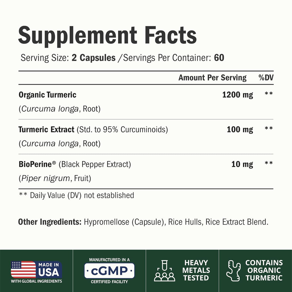 natural turmeric curcumin supplement