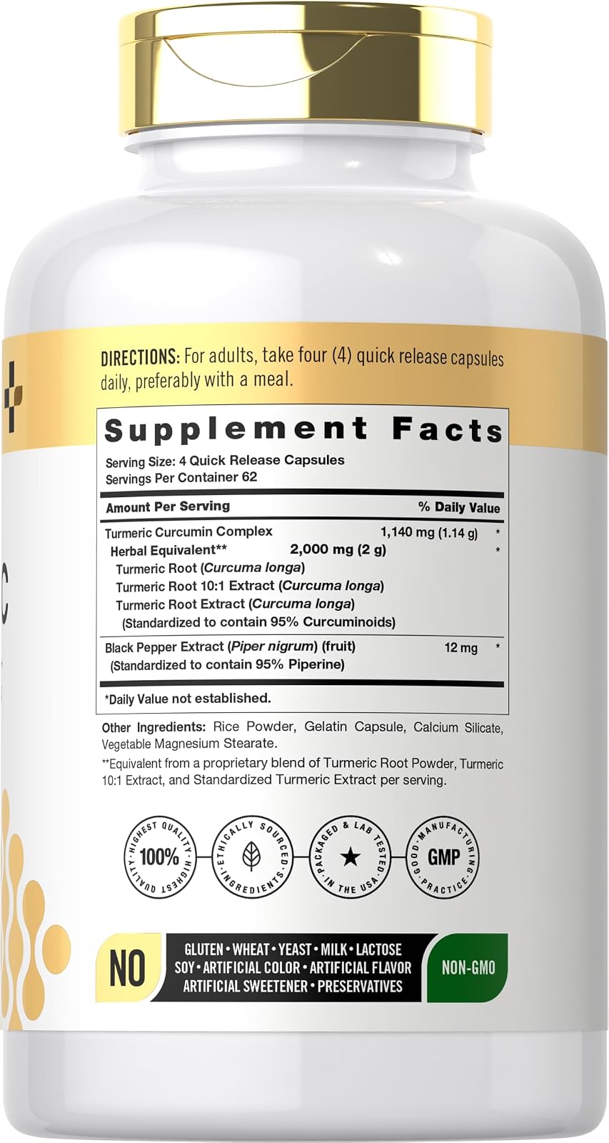 natural turmeric curcumin supplement