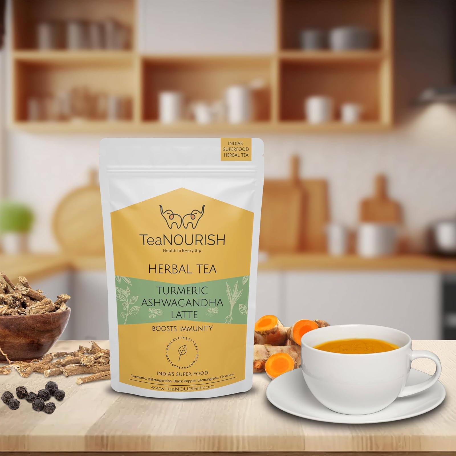 natural turmeric curcumin wellness drink