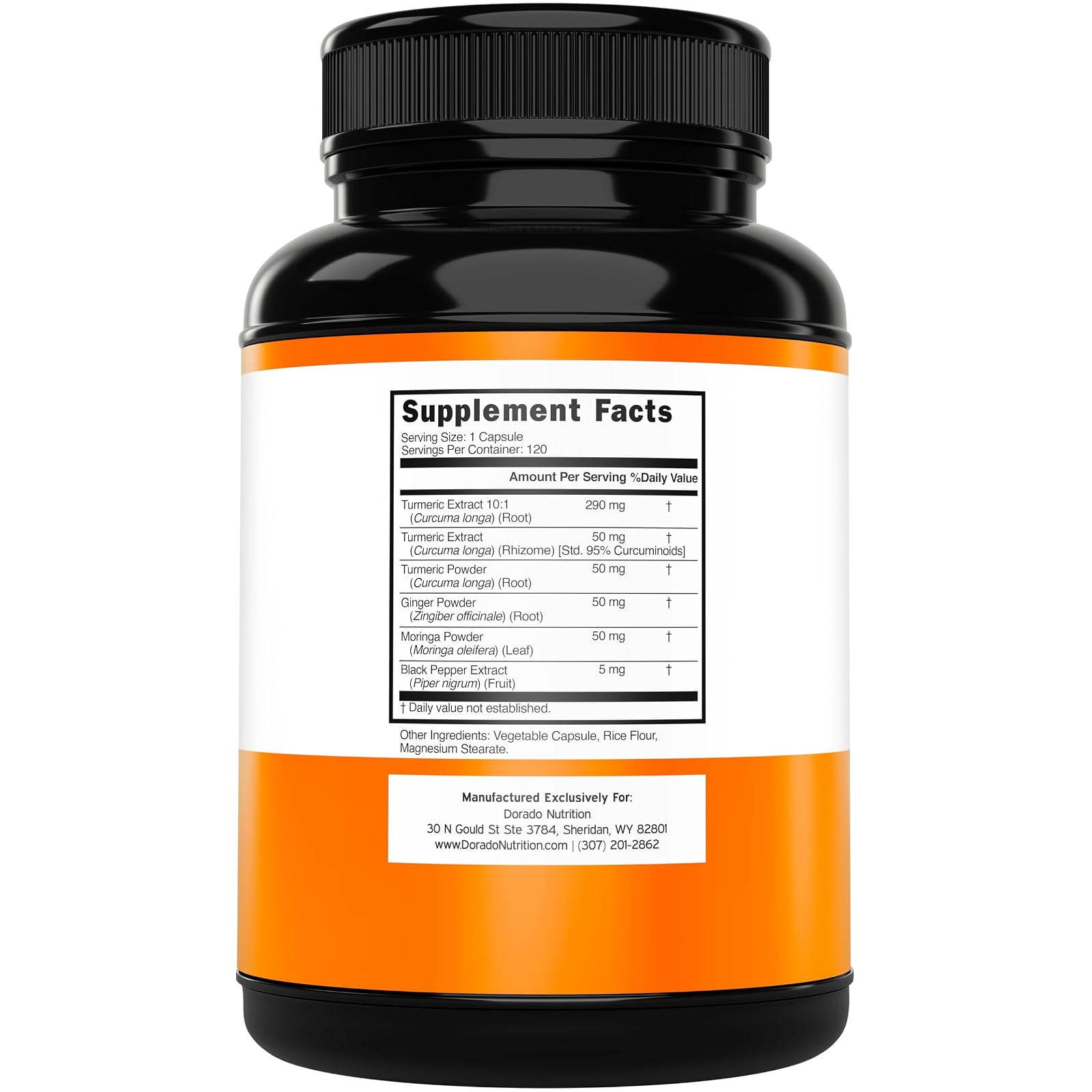 natural turmeric curcumin with black pepper