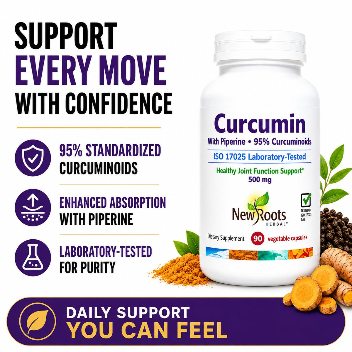 natural turmeric curcumin with black pepper