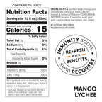 Natural turmeric drink with mango