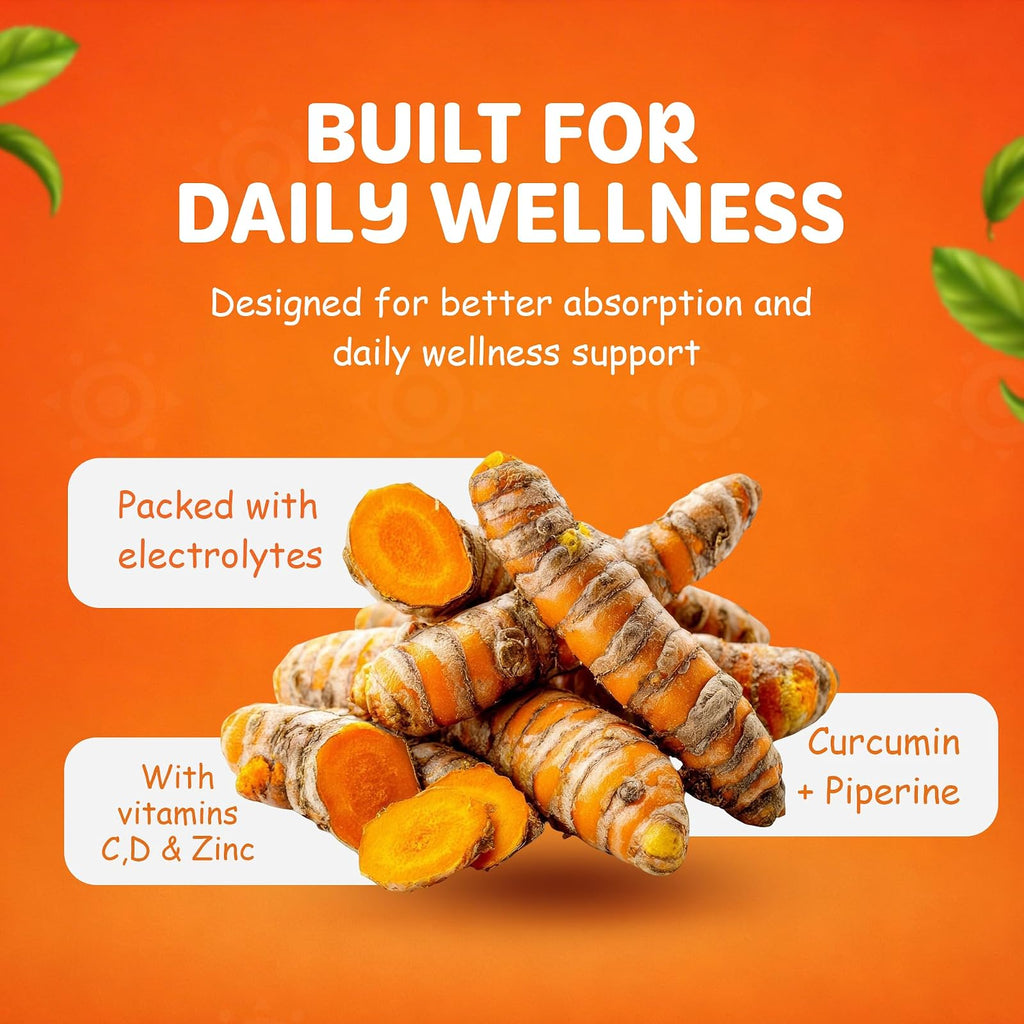 natural turmeric electrolyte blend
