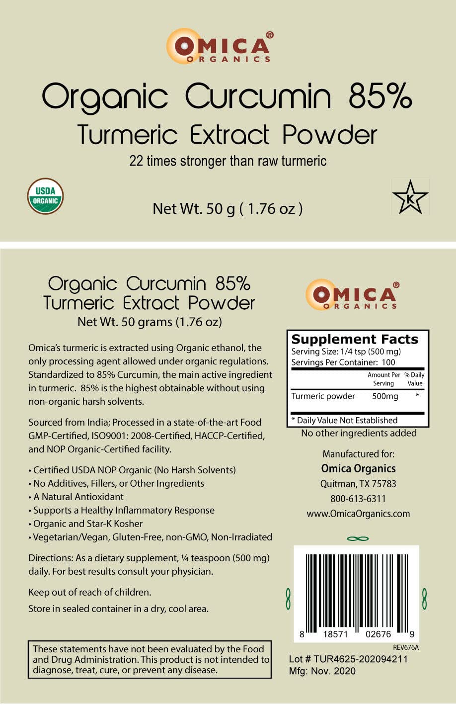 natural turmeric extract for health