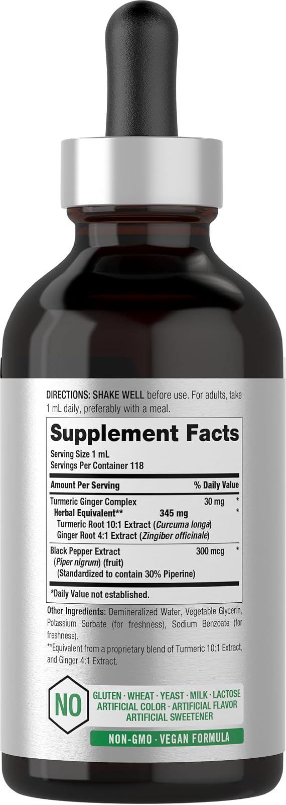 natural turmeric ginger liquid extract