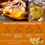 natural turmeric ginger tea for health