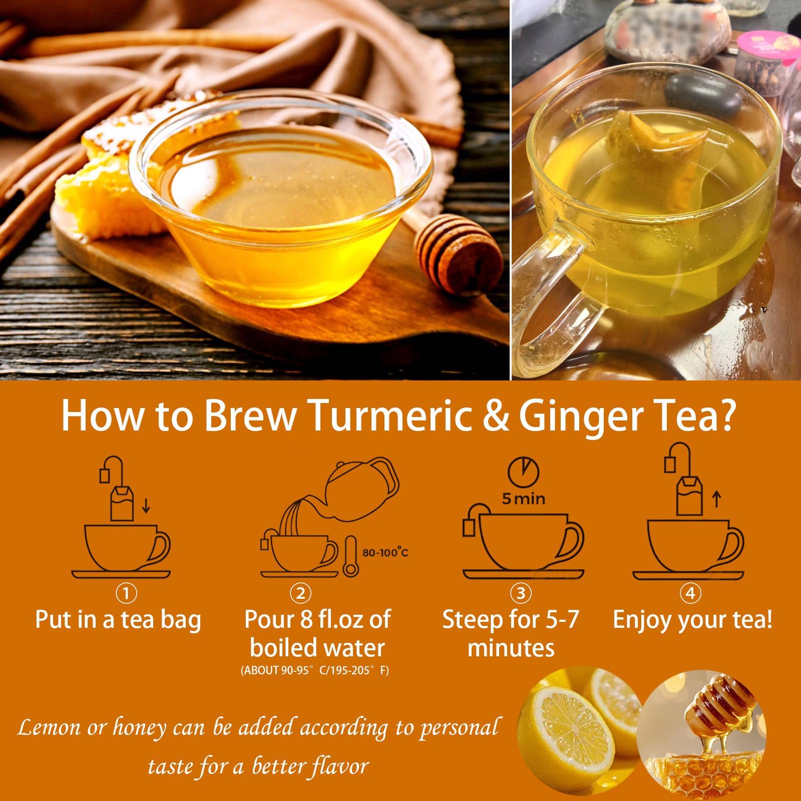 natural turmeric ginger tea for health