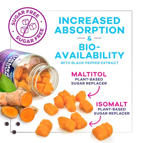 Natural turmeric gummies for digestive health