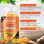 natural turmeric gummies with ginger