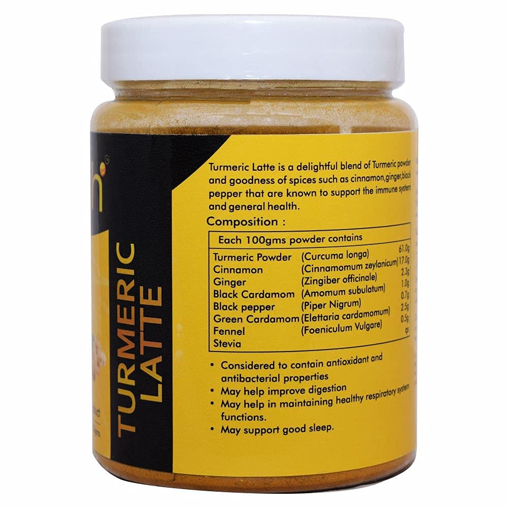 natural turmeric latte for wellness