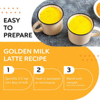 natural turmeric latte for wellness