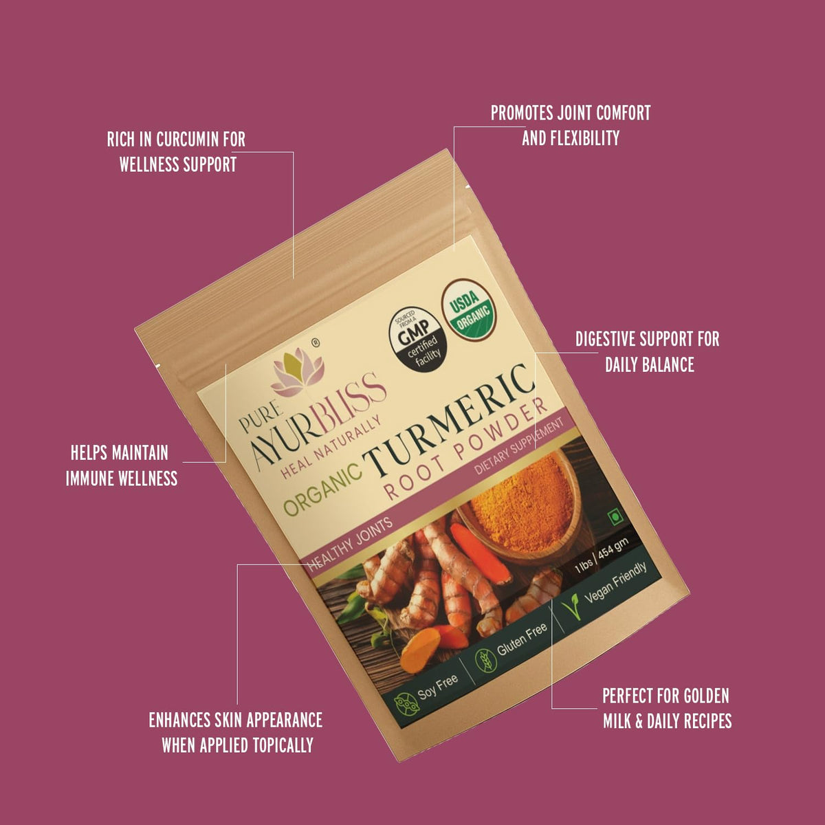 natural turmeric spice for wellness