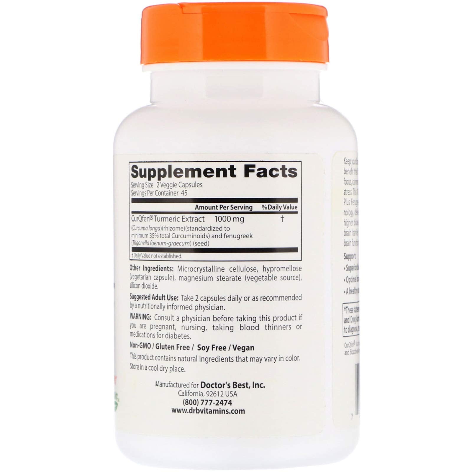 natural turmeric supplement capsules