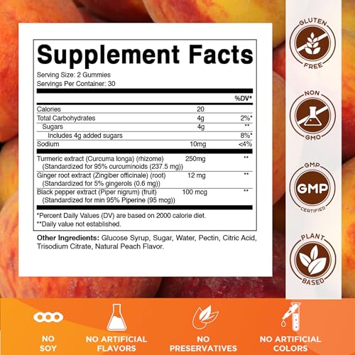Natural turmeric supplement for daily health